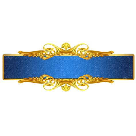 Marco De Título De Banner De Etiqueta De Lujo Png Lujo Yo Dorado