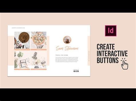 Create Interactive Buttons In Adobe Indesign Indesign Stamp Tutorial