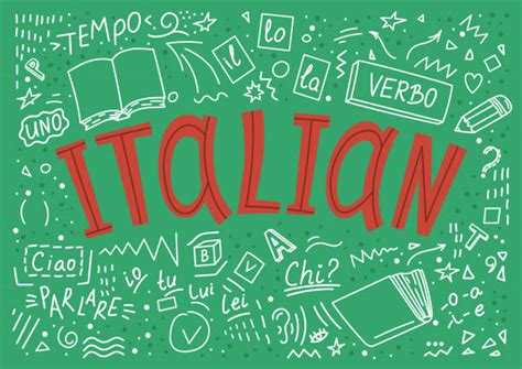 Italian Language Courses Illustrations Royalty Free Vector Graphics