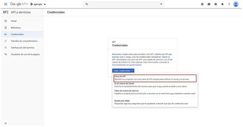 Guía rápida cómo obtener la API key de Google Maps