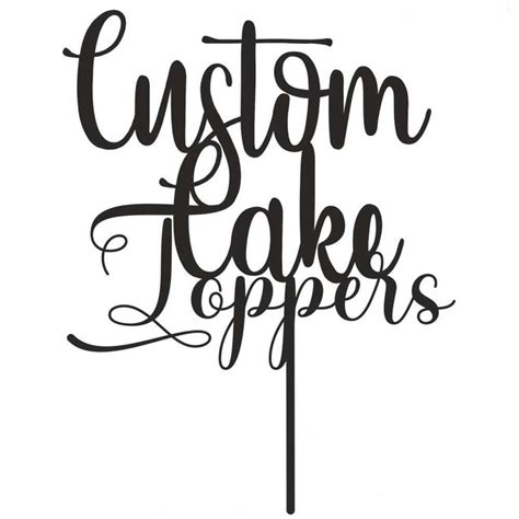 Custom Plexiglass Cake Topper