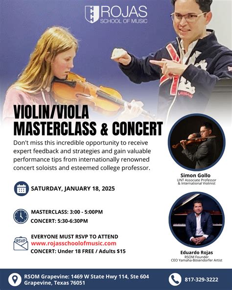 Events Rojas School Of Music