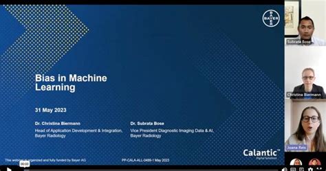 Calantic Webinar Bias In Machine Learning