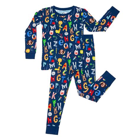 Navy Blue Abc Pajamas Arinsolangeathome