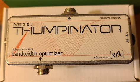 Sfx Microthumpinator V1 Bass Guitar Bandwidth Optimizer Reverb