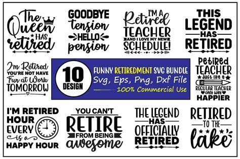 Funny Retirement Quotes Svg Bundle Graphic By Bdb Graphics Creative