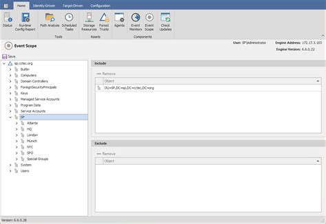 Configuring The Event Monitor Scope