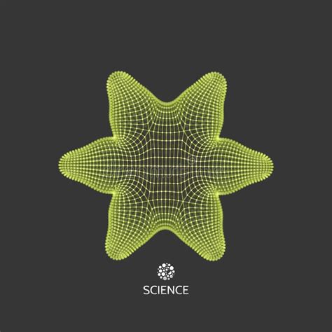 3d Connection Structure Futuristic Technology Style Abstract Design Lattice Geometric Element