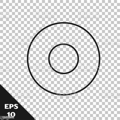 투명 한 배경에 격리 된 검은 선 플레이트 아이콘입니다 칼 기호입니다 레스토랑 간판입니다 벡터 일러스트레이션 그릇에 대한 스톡 벡터 아트 및 기타 이미지 Istock