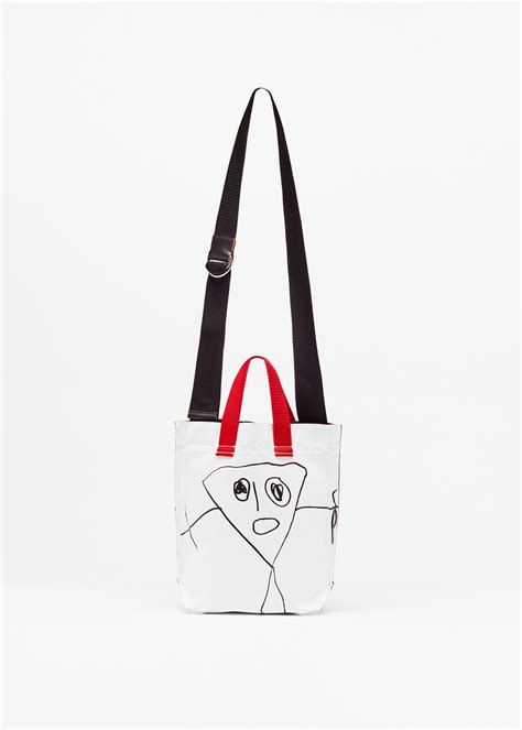 Pili And Bianca White Mini Shopper Plan C