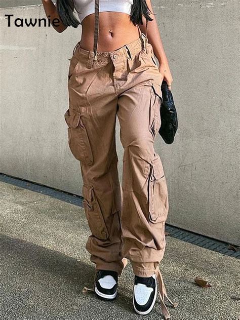 Tawnie Y2k Cargo Pants Womens Baggy Pants 2022 Autumn Streetwear