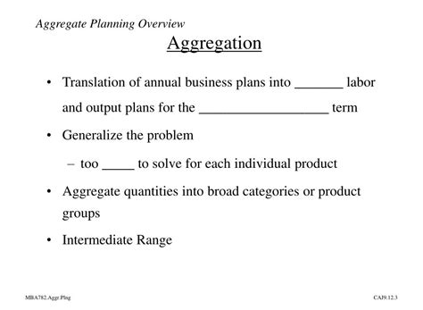PPT Operations Management Aggregate Planning PowerPoint Presentation