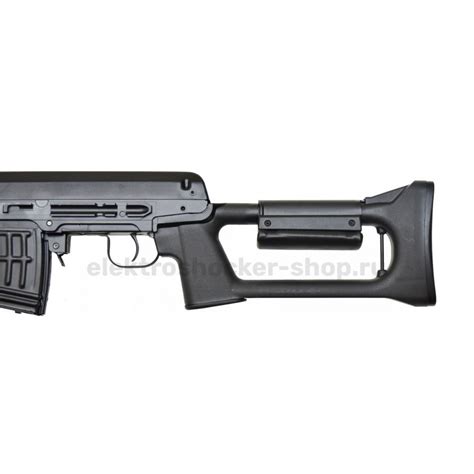 ММГ Макет снайперской винтовки Драгунова ММГ СВД стационарный приклад пластик купить в