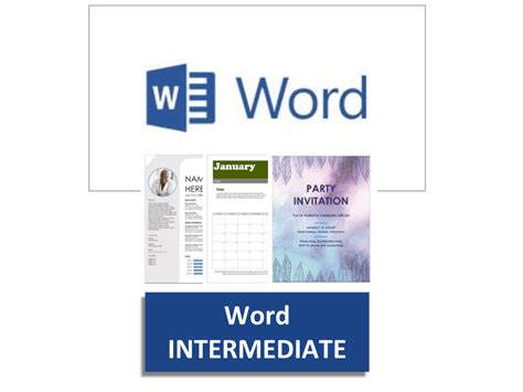 Microsoft Word Intermediate Training Course Package Ezylearn Myob