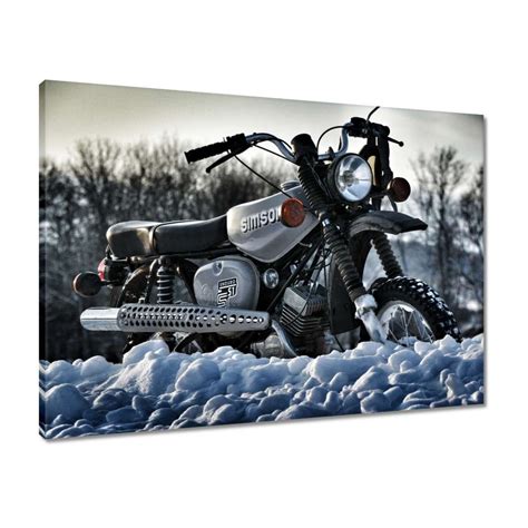 Obraz 70x50 Simson S51 Enduro zimą ZeSmakiem Sklep EMPIK