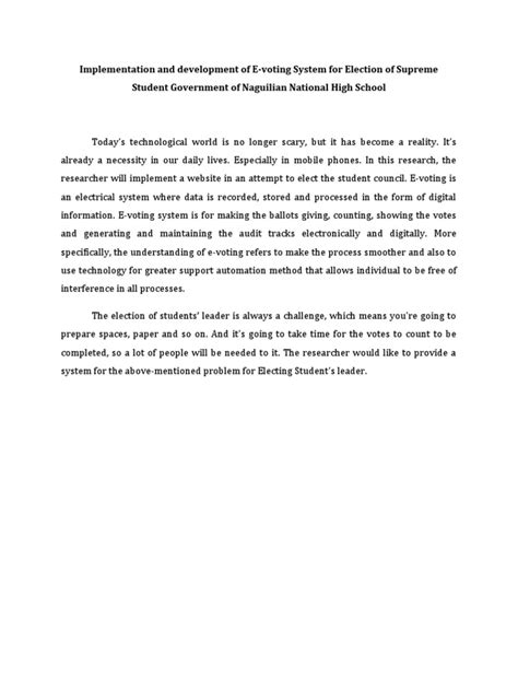 Implementation And Development Of E Pdf Electronic Voting