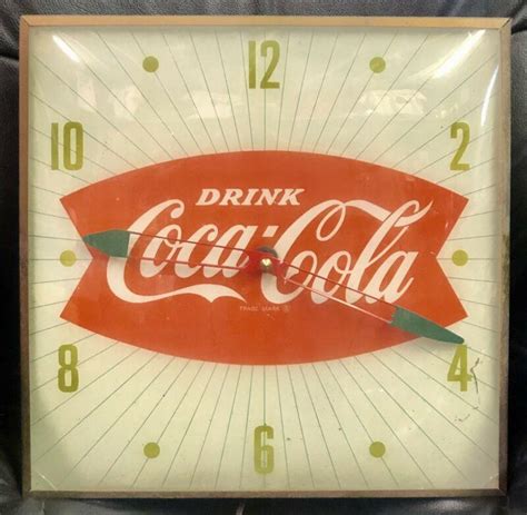 1960 S COCA COLA CLOCK Value Price Guide