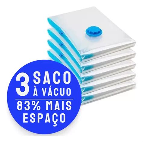 Saco À Vácuo Kit Viagem Roupa Mala X cm MercadoLivre