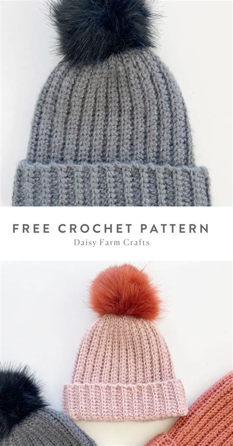 Daisy Farm Crafts Crochet Hats Free Pattern Easy Crochet Hat
