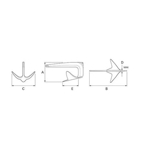 Ncora Bruce Kg Galvanizada S Solda Barco Lancha E Veleiro Compre Online Pesca A N Utica