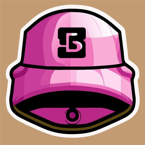 Premium Vector Pink Bucket Hat Sticker Vector Illustration