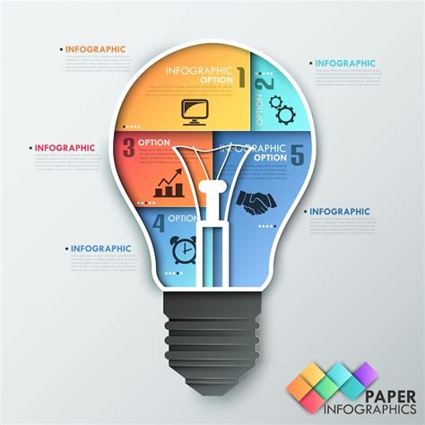 Bannière D options D infographie Moderne Vecteur Premium
