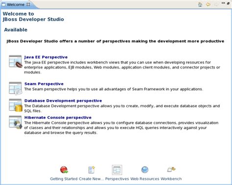 Chapter Getting Started With JBoss Developer Studio