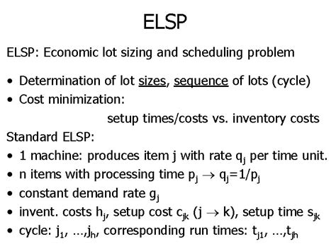 Lot Sizing And Scheduling Continuous Manufacturing Flow Shop