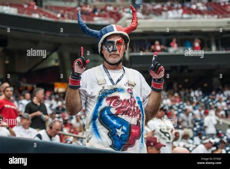 Houston Texas Usa 7th Sep 2014 A Houston Texans Fan Prior To An