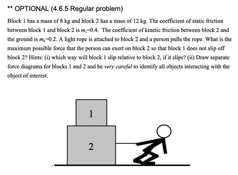 Solved OPTIONAL Regular Problem Block Has A Chegg Com