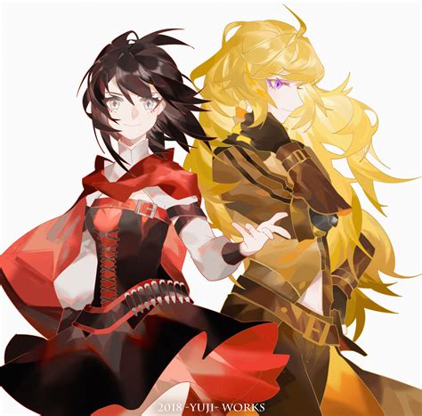 Ruby Rose And Yang Xiao Long Rwby Drawn By Yuji Fantasia Danbooru