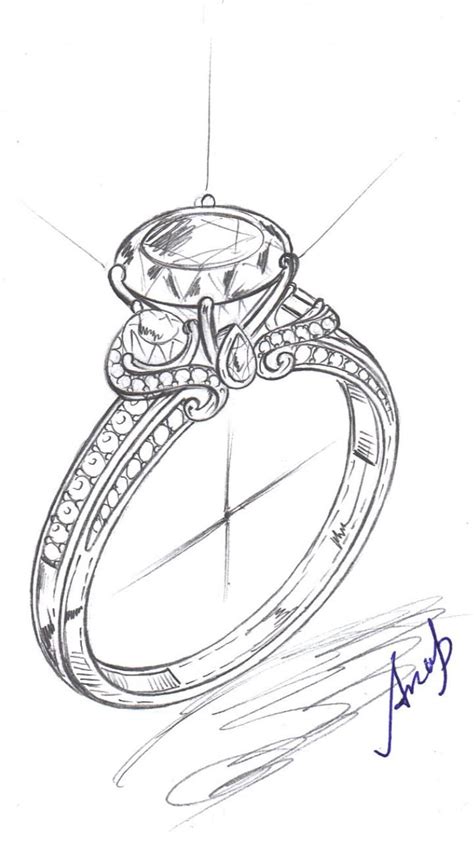 3 D Ring Jewellery Sketches Jewelry Design Drawing Jewelry Drawing