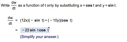 Solved How Did They Simplfiy This Dw Dt Equation Into The Chegg Com