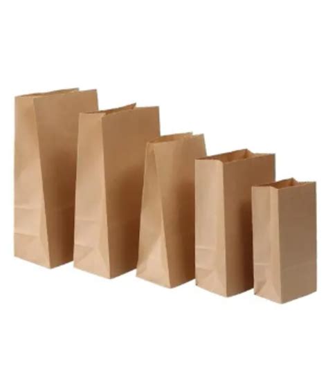 Bolsa Kraft Domicilio 35 Ancho 25cm X Largo 37cm X 17cm Fuelle