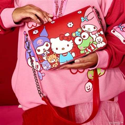 Sanrio Hello Kitty And Friends Color Block Crossbody Bag Loungefly