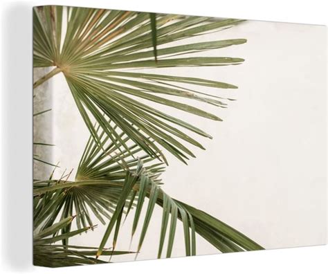 Peinture Sur Toile Feuilles Feuille De Palmier Tropical Été