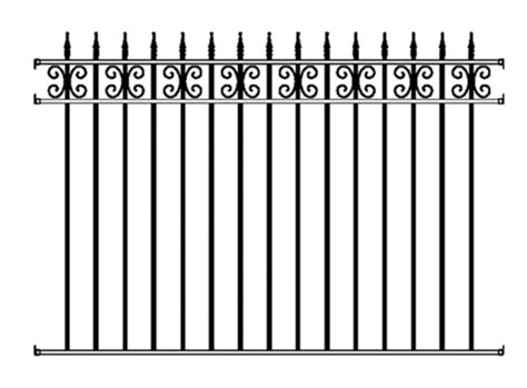 Waterproof Ornamental Iron Parts Outdoor Garden Fencing Cast Iron Fence