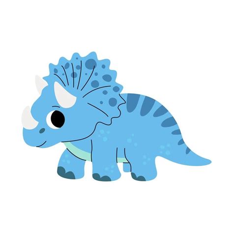 Cute Green Triceratops Dinosaur Sticker Artofit