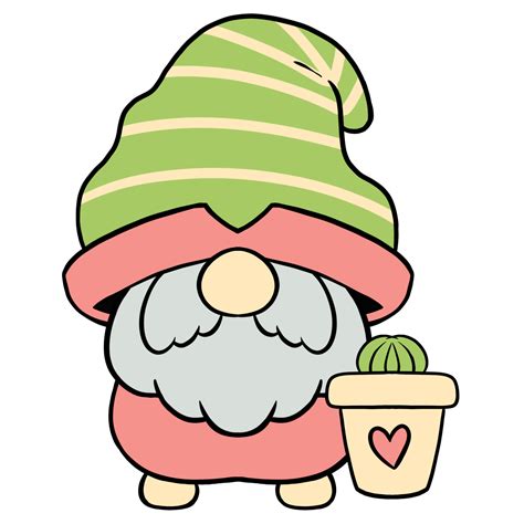 Cute Colorful Gnome 9592438 Png