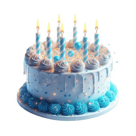 Blue Birthday Cake Birthday Cake Blue Cake For Birthday Png