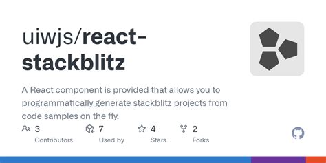 React Stackblitzreadmemd At Master · Uiwjsreact Stackblitz · Github