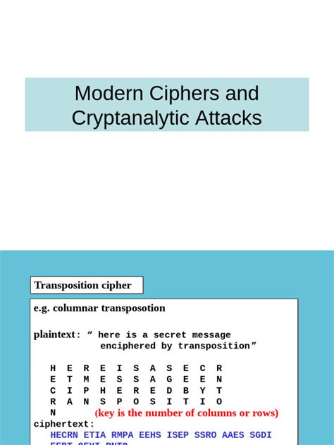 Modern Ciphers And Cryptanalytic Attacks Pdf Cryptanalysis
