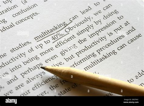 Right Technique To Use Underline Technique To Study Stock Photo Alamy