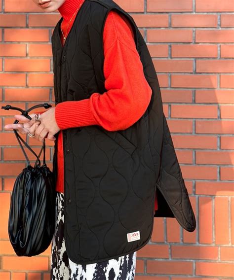 Java（ジャバ）の「《javaジャバ コラボ》コーデを1ランクup。中綿キルティングミリタリーベスト（ダウンベスト）」 Wear