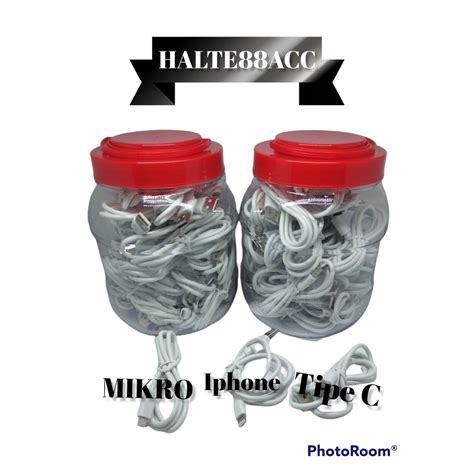 Jual CABLE DATA KABLE CHARGING CABLE CASAN USB MIKRO TIPE C IPHONE ALL TIPE HP Shopee