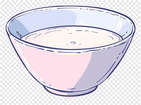 우유 한 그릇 우유가 담긴 백자 그릇 Png Pngwing