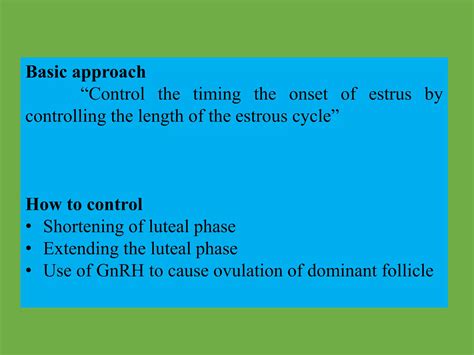 Estrous Synchronization In Farm Animals Pptx Infertility Estrous Synchronization In Farm Animals Pptx Infertility