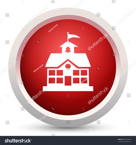 School Building Sign Royalty Free Stock Vector 382526839