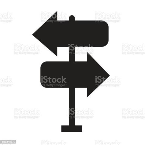 路標圖示插畫設計向量圖形及更多交通圖片 交通 導遊 指導 Istock