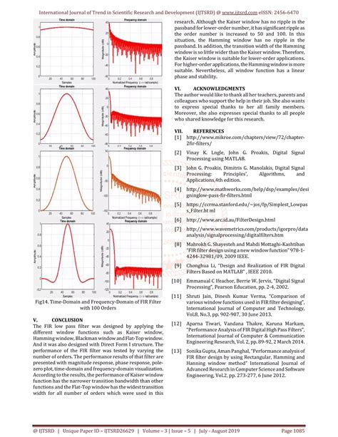Performance Analysis Of Fir Filter Using Fdatool Pdf